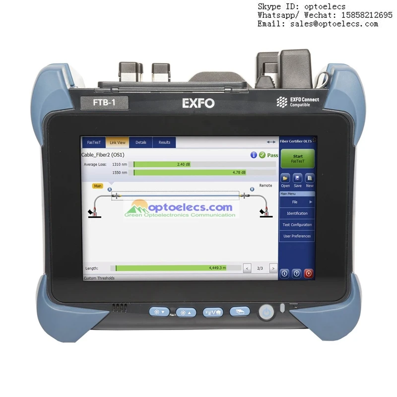EXFO FTB 1 v2 with FTB 730C SM1 / TK 1v2 FTB 730C SM1 SM OTDR 1310/1550nm dynamic range 39/38dB ...