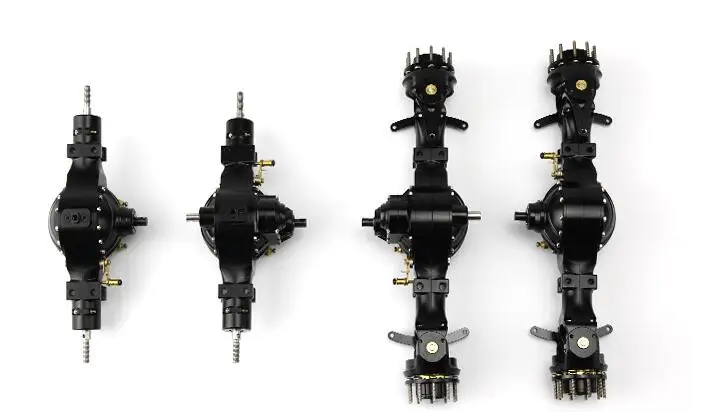 Flanged bridge (differential lock) AXLE FOR 1/14 SCALE TAMIYA Tractor ...