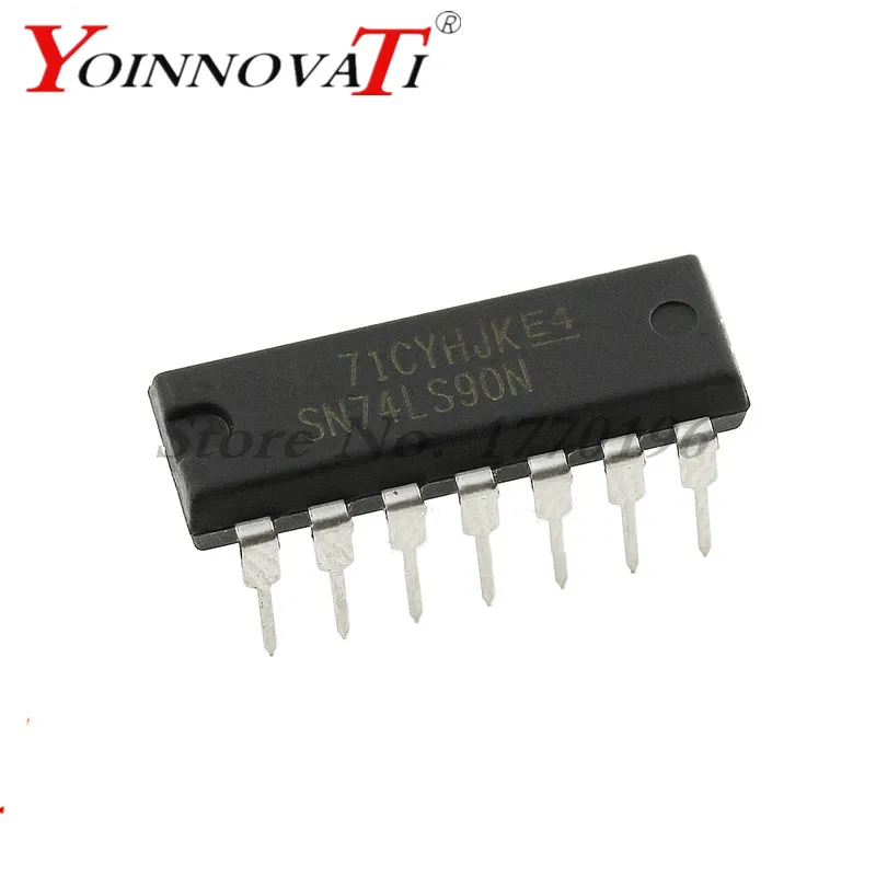100 unids/lote 74LS90 SN74LS90N SN74LS90 DECADE COUNTER DIP 14, mejor ...