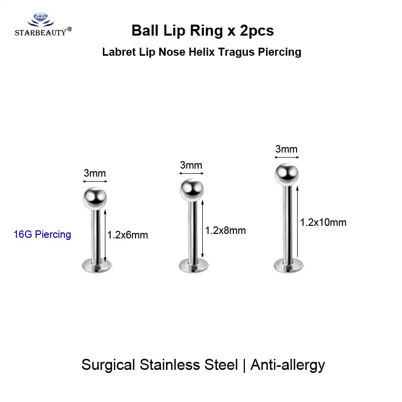 2 stücke Heißer BCR Piercing Helix Tragus Gefälschte Nase Ring Sexy ...