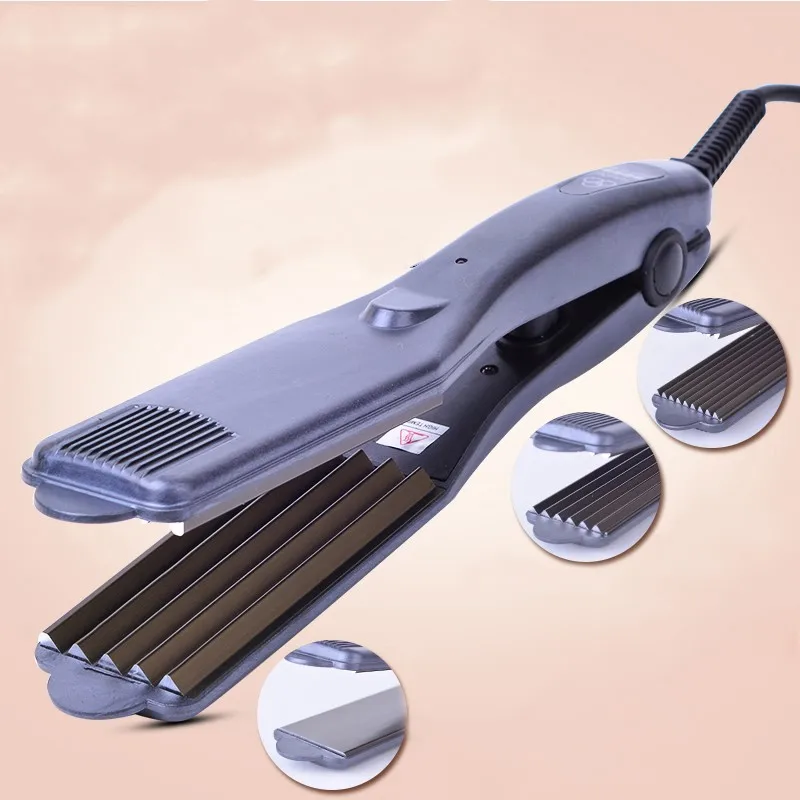 Professional hair straightener ceramic electric splint size corn hot ...