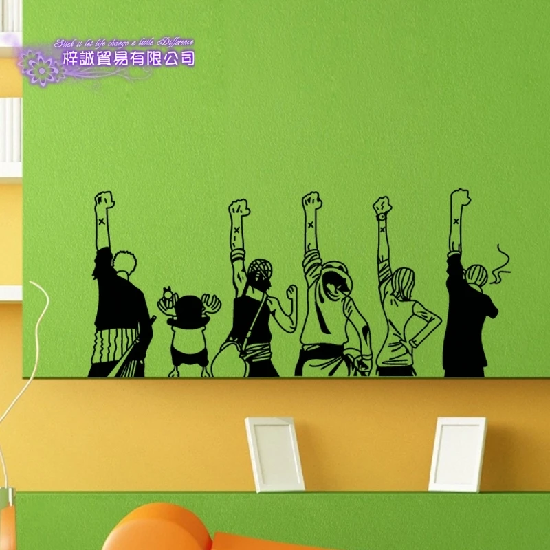 ONE PIECE Wall Decal ONE PIECE Vinyl Wall Stickers Decal Decor Home ...