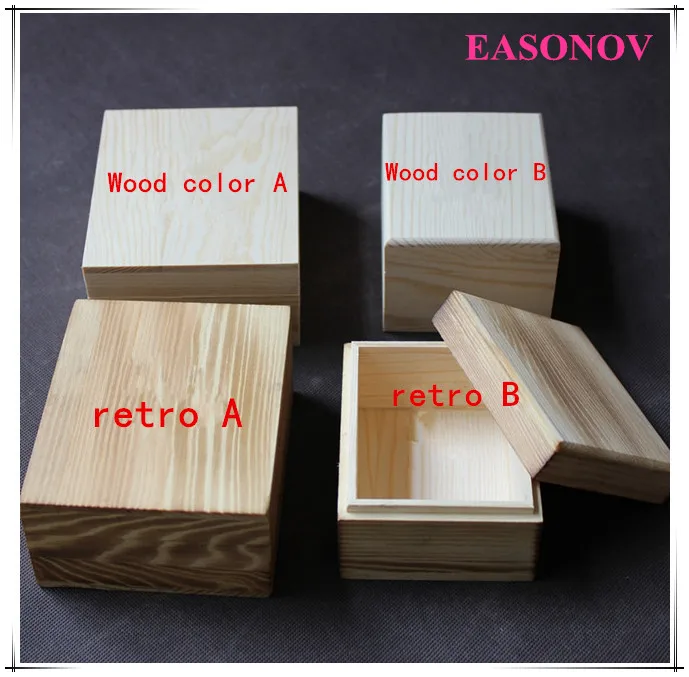 Heaven and Earth cover retro / wood color box packaging make up storage ...
