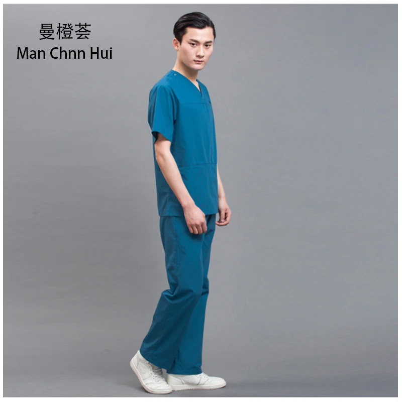 Meidcal scrub suit Hospital surgical clothing doctors nurse Isoiation ...