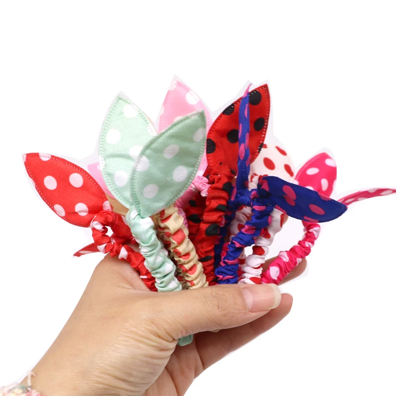 8pcs Cute Bunny Flower Hair Accessories Elastic Bands For Hair Braiding ...