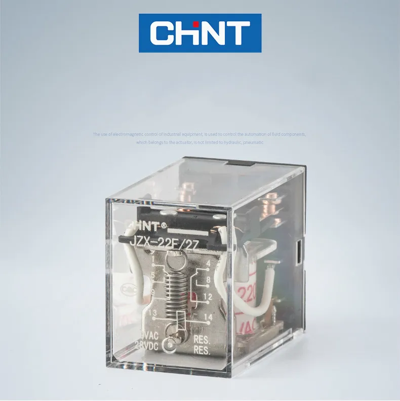 CHINT Small sized Middle Relay 8 Foot Communication Electromagnetism Relay JZX 22F 5A 220Vac ...
