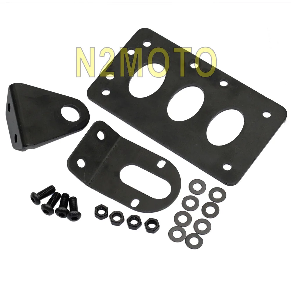Motorcycle Retro Custom Side Mount License Plate Bracket 3/4" Alex ...