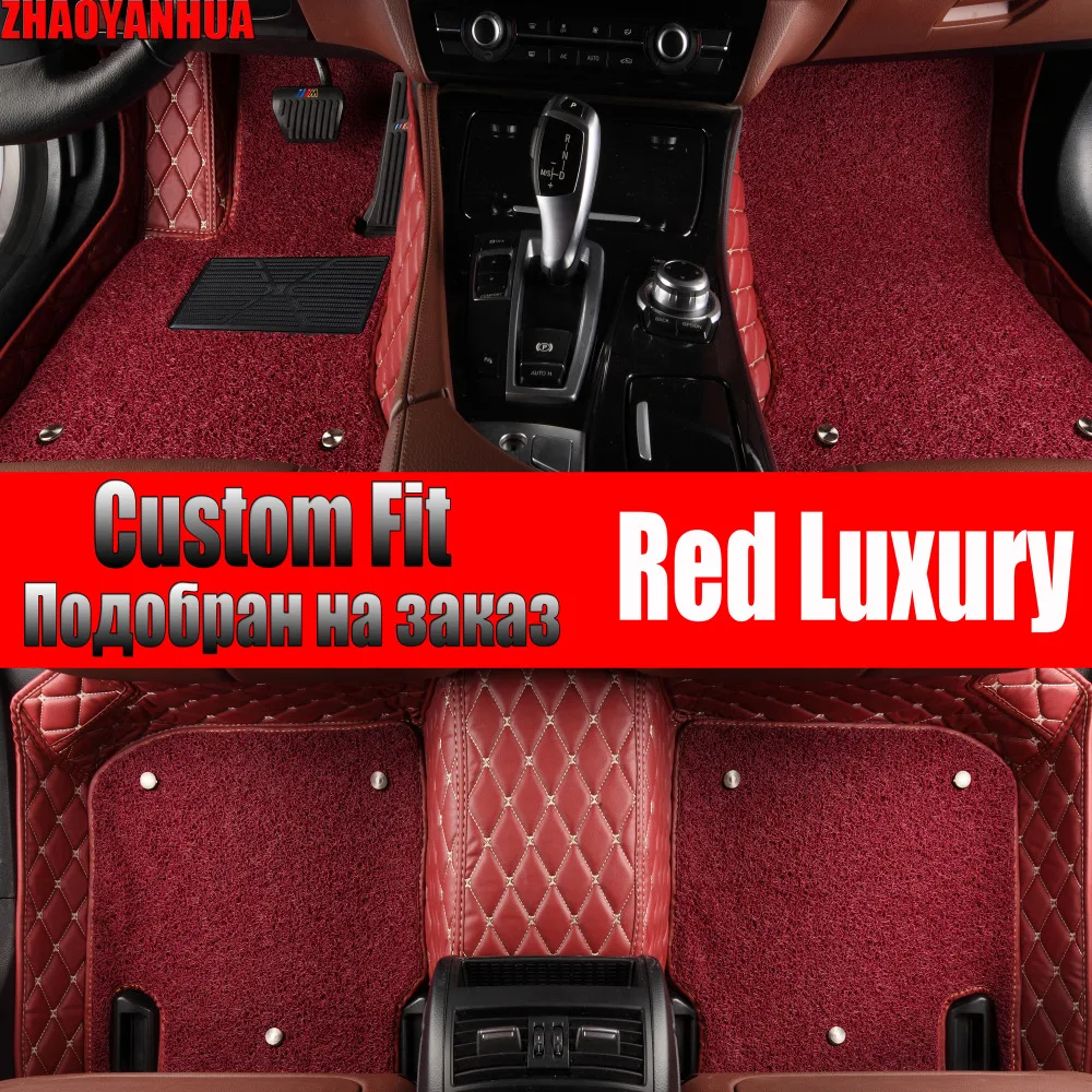 ZHAOYANHUA Car Floor Mats For BMW 3 4 6 7 Series GT M3 X1 X3 X4 X5 X6