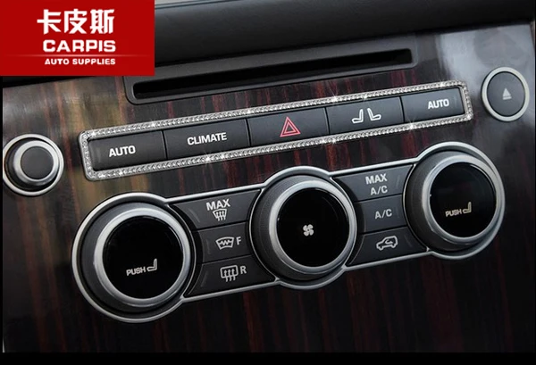 Zinc Alloy Chrome Car Center Console Panel Cover Trim For Range Rover ...