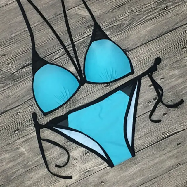Nodelay New Sexy Bikini Women Swimsuit Spa Cross Bandeau Bikini Set