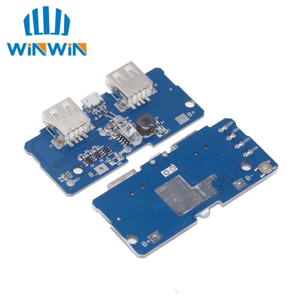 5V 2A Power Bank Charger Module Charging Circuit Board Step Up Boost ...