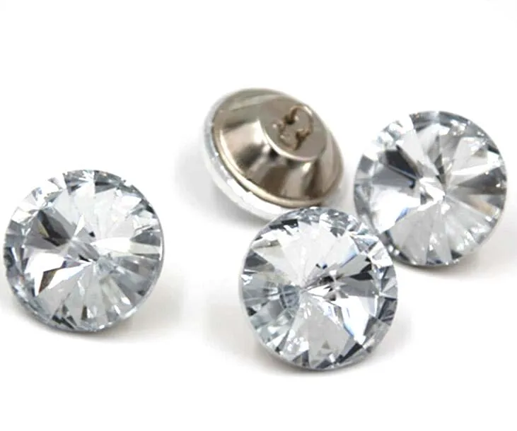 2016 Real Buttons 20pcs 30mm Shiny Pattern Crystal Sofa Screw Nail ...