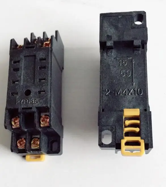 5pcs PYF08A small base of intermediate relay HH52P MY2NJ socket 8PIN ...
