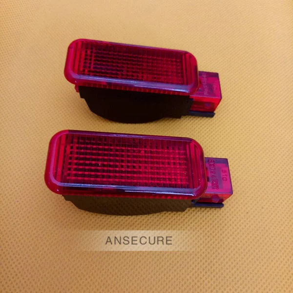 2 PCS Red Door Panel light Interior lights Warning lamp for audi A3 A4 ...