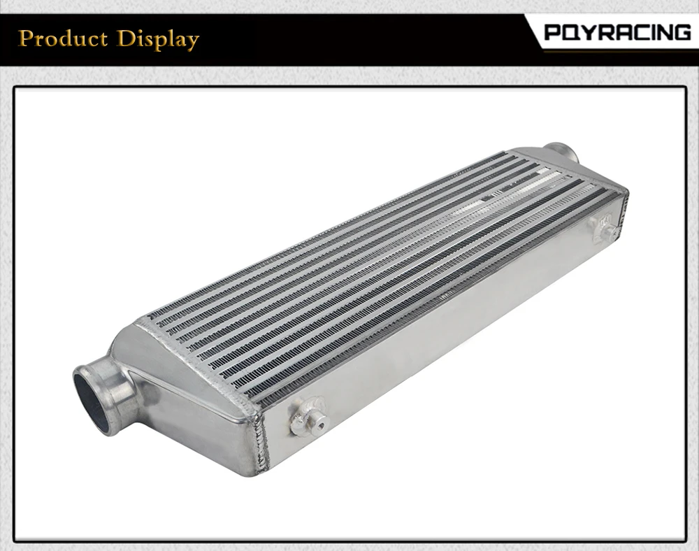 Universal Turbo Intercooler - 550x180x65mm Bar & Plate, 2.5 OD Front ...
