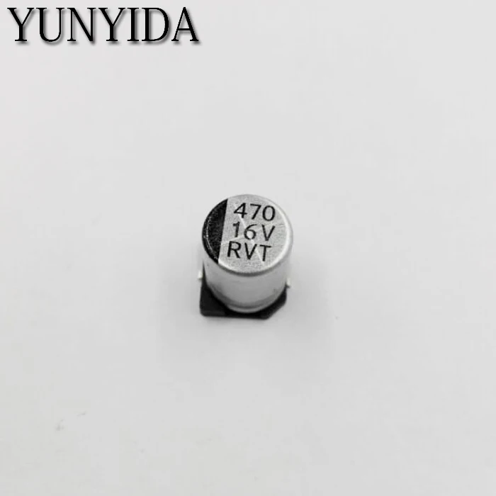 10pcs 16V 470UF 8*10.5MM SMD Aluminum Electrolytic Capacitor ...