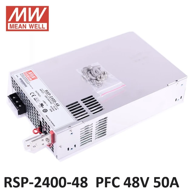 Mean Well RSP-2400-24 DC24V 2400Watt 100A UL Certification, 55% OFF