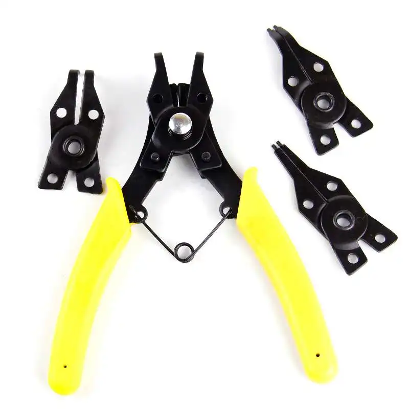 4 IN 1 Multifunctional Snap Ring Pliers Multi Tools Internal External ...