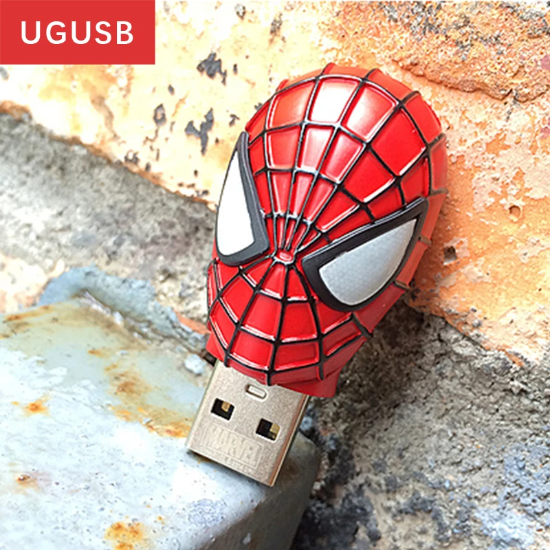 Cartoon avenger spider man pendrive metal usb flash drive pen drive ...