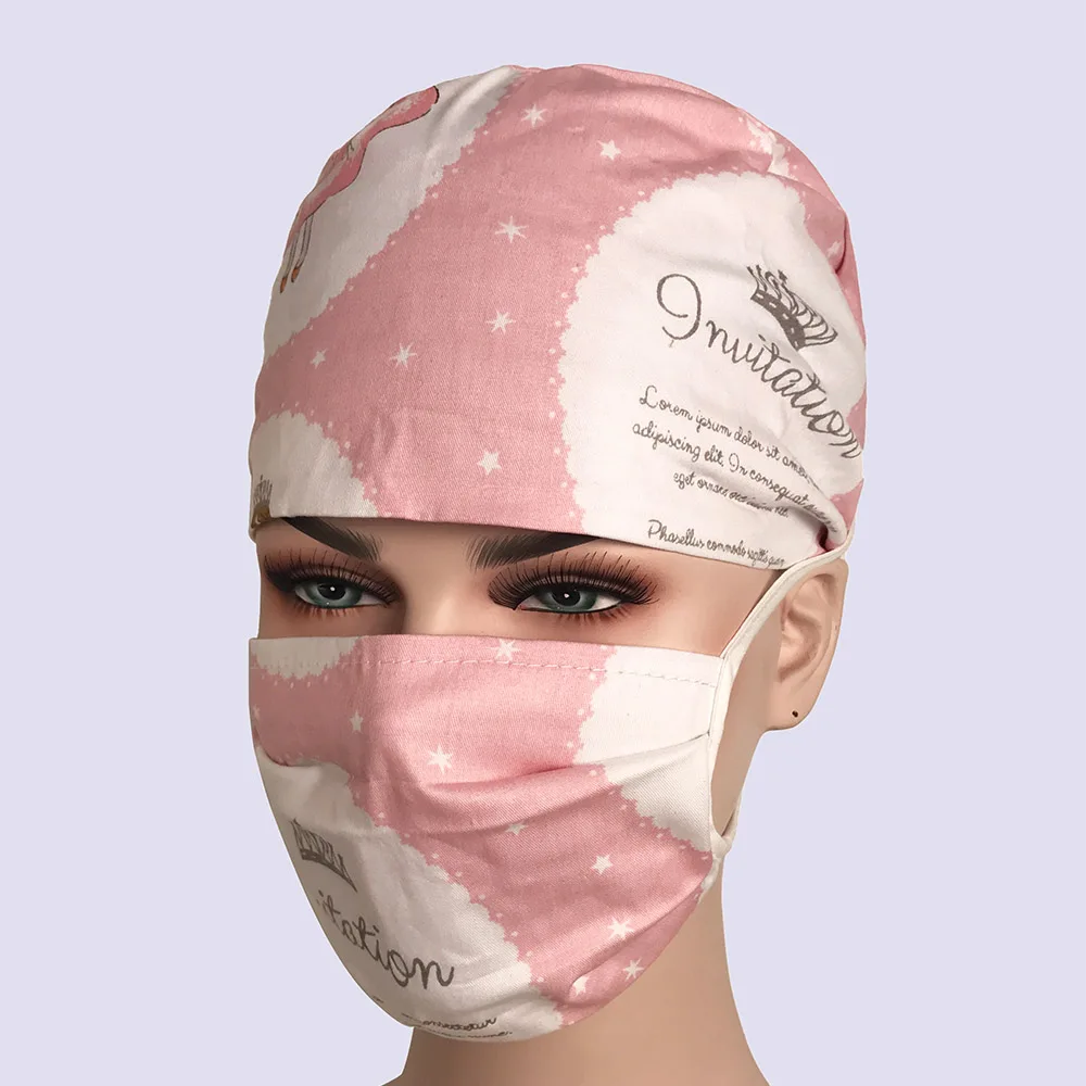Print Doctor Surgical Scrub Cap for Women Hospital Medical Cap 100% ...