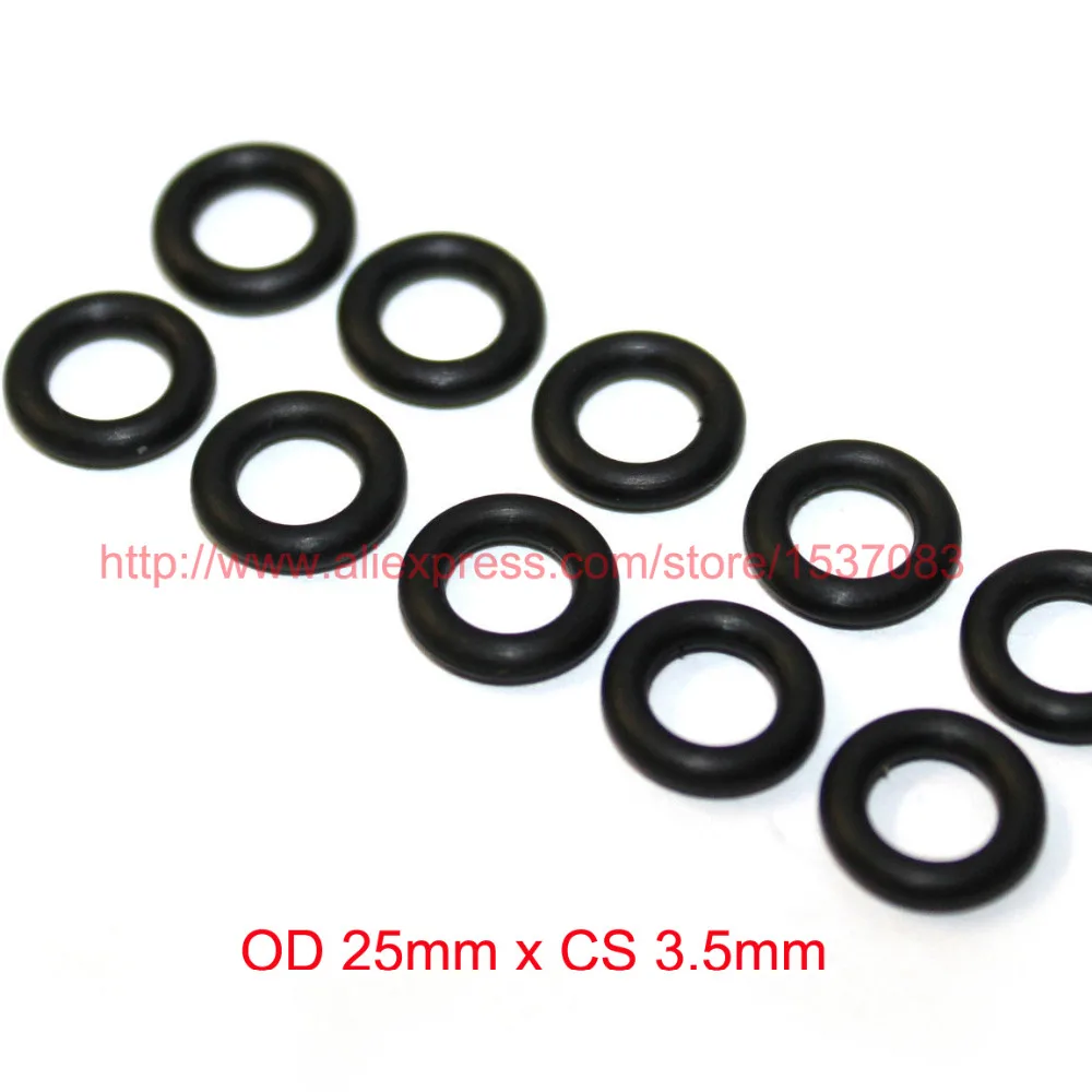 OD 25mm x CS 3.5mm black NBR nitrile o ring o ring oring sealing rubber ...