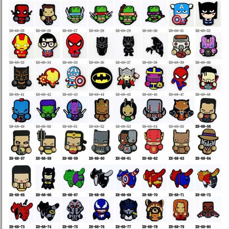 Wholesale 1000pcs The Marvel of the avengers super hero flat back pvc ...