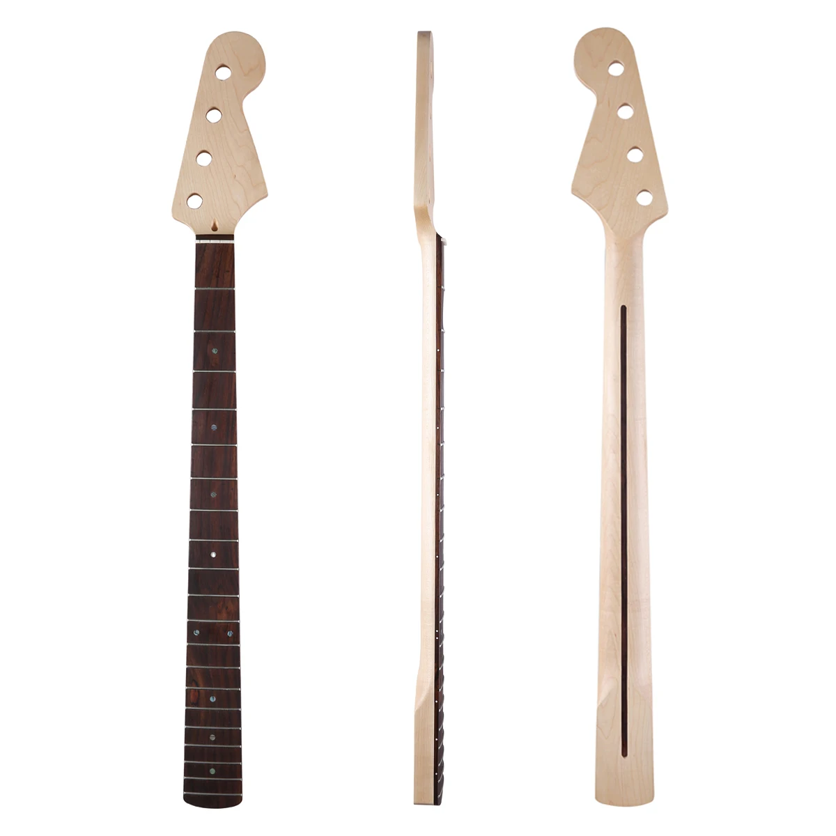 KAISH 20 Fret 4 String P Bass Guitar Canadian Maple Neck with Abalone ...