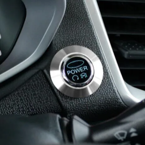 Car styling Key push button ignition decoration Ring Engine start stop ...