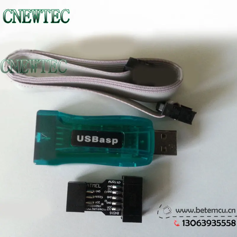 2 piezas. = USBASP + 10PIN a 6PIN adaptador BAITE nueva versión con ...