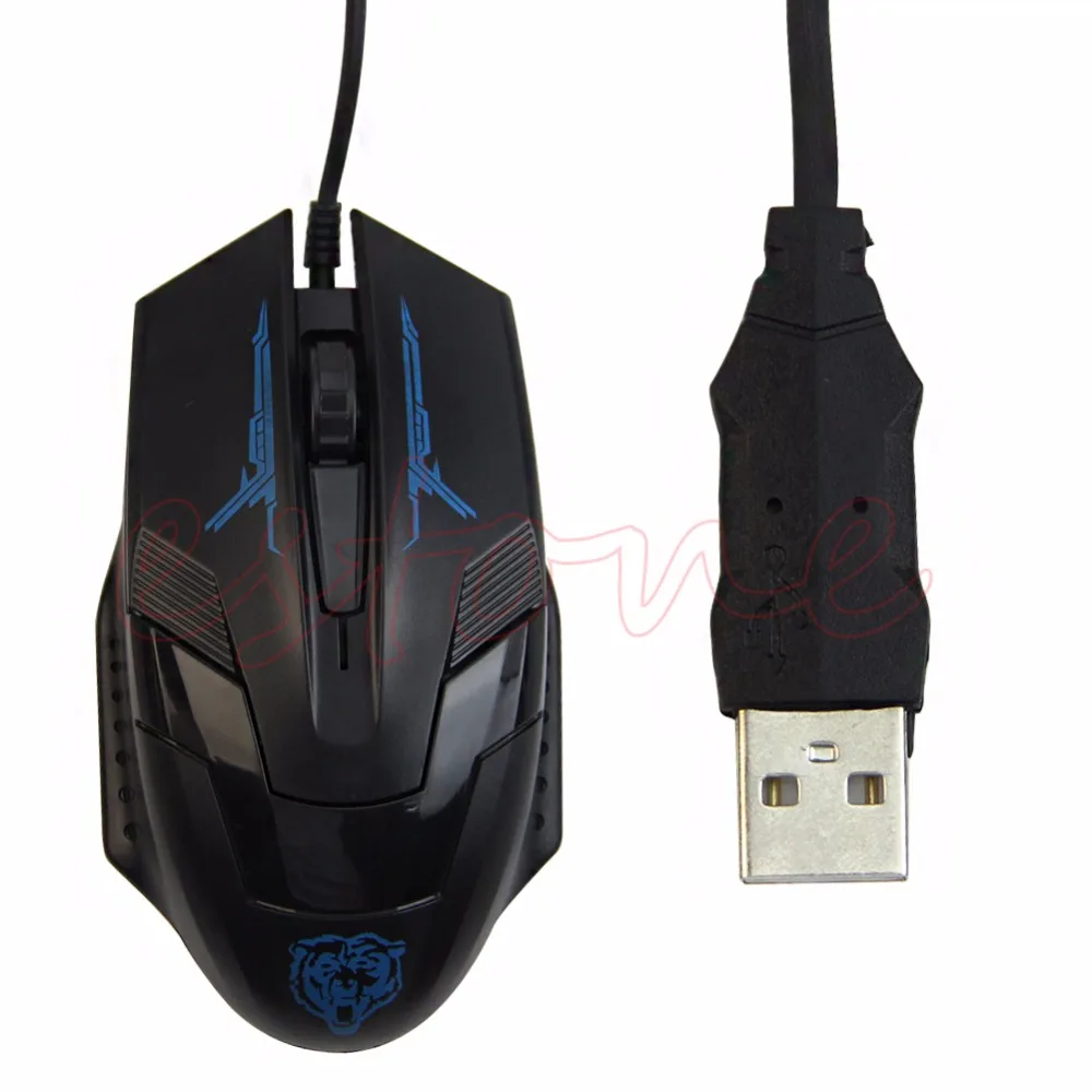 1 Pc Usb Wired X5 3d Optical Practical Gaming Game Mouse Mice 1600 Dpi