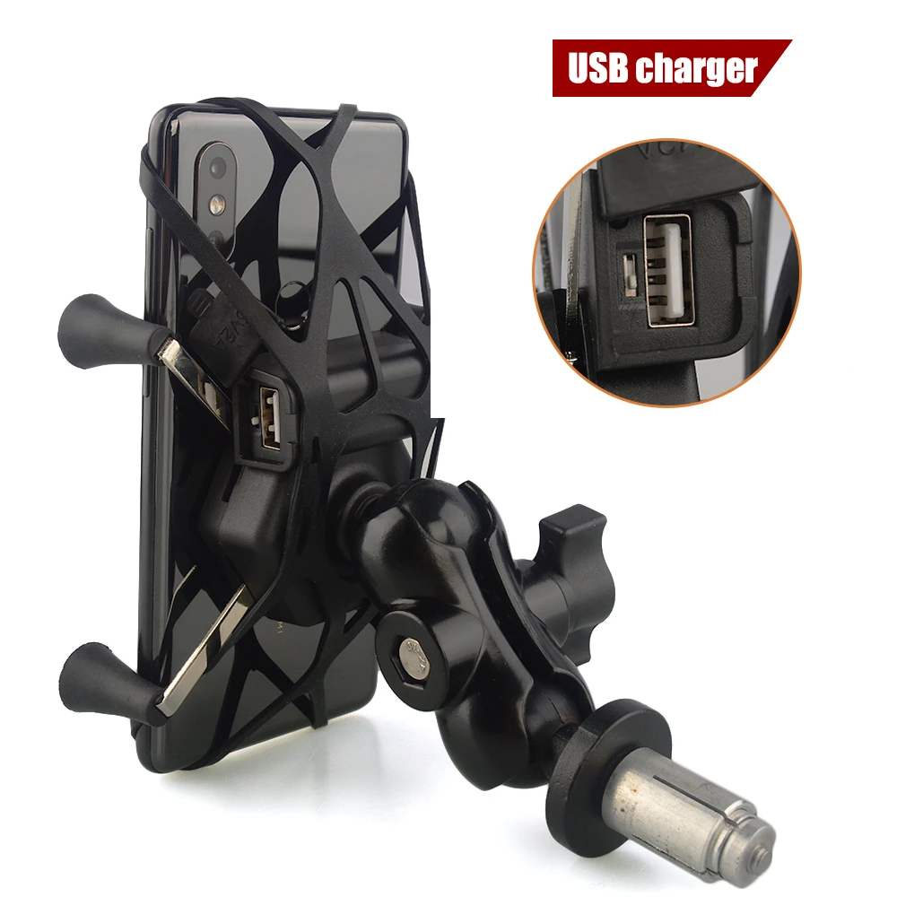 Phone Holder Fork Stem Mount Bracket Motorcycle Gps Navigation Bracket ...