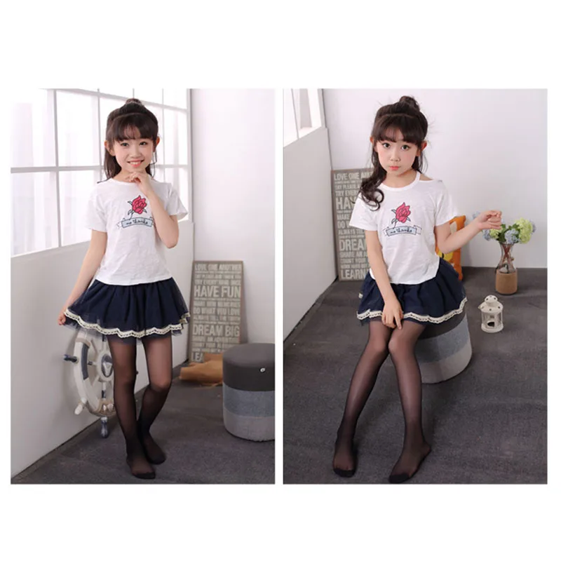 1pcs Kids Children Polyester Solid Colors Girls Tights & Stocking ...