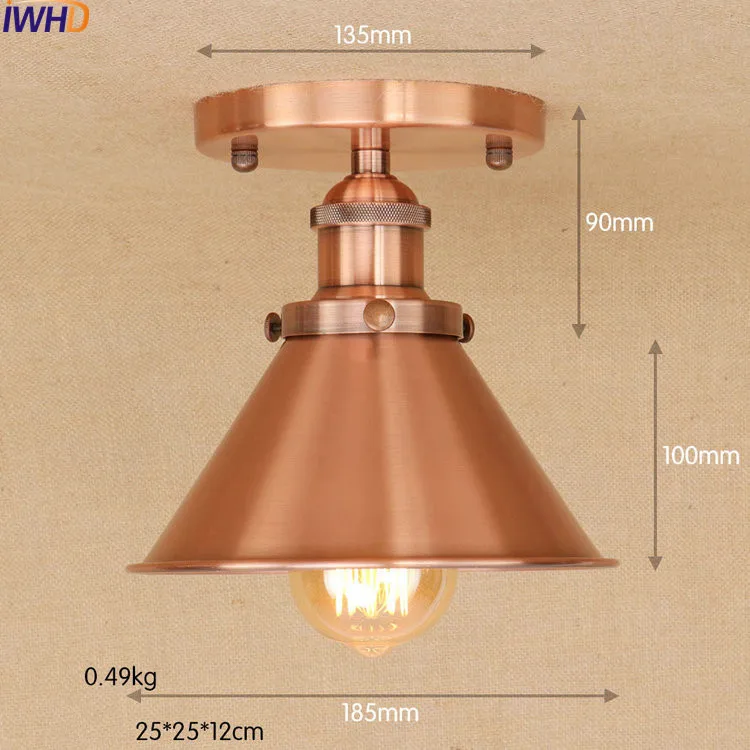Edison LED Vintage ceiling Light Living Room Plafonnier Home Lighting ...