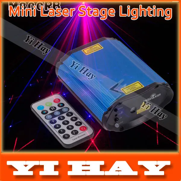 Mini Projector Voice control remote control Laser Stage Lighting Red ...