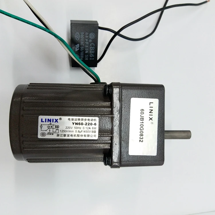 3 Lines Constant Speed Deceleration Linix Dc Gear Motor Yn60-220-6 Yn60 ...