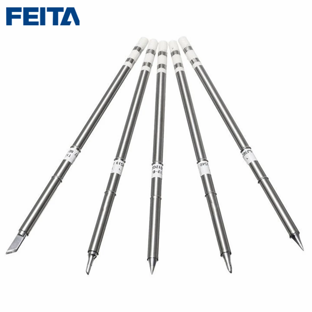FEITA 5PCS T12 B T12 BC2 T12 D24 T12 JL02 T12 K Soldering iron tips ...