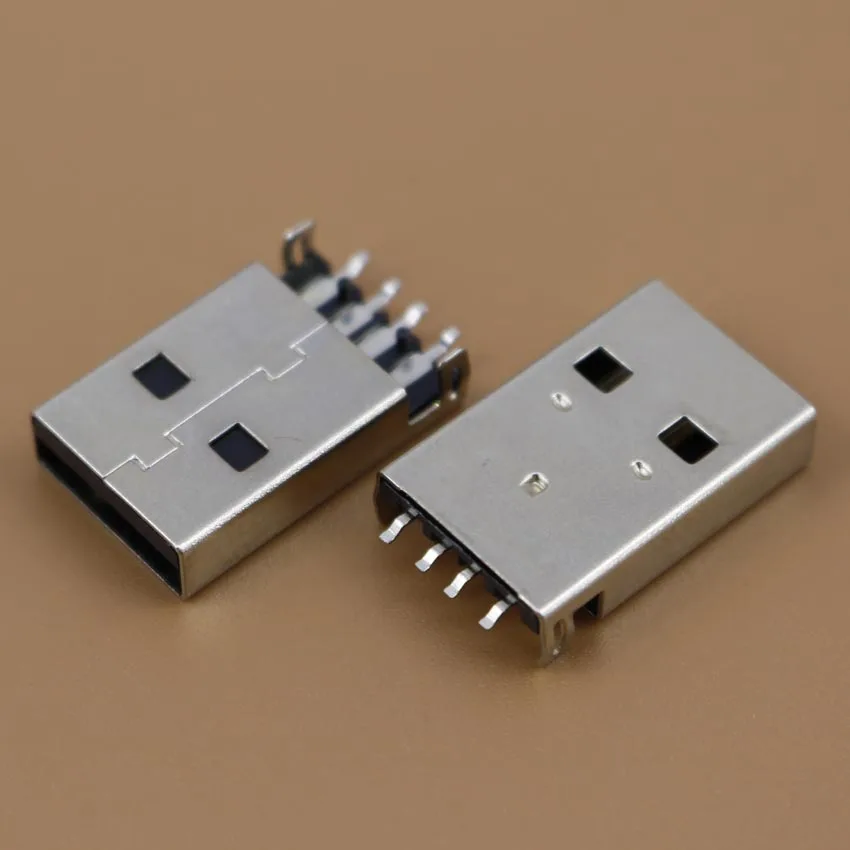 YuXi 1PCS USB A type male 90 pin DIP socket head bent male USB plug ...