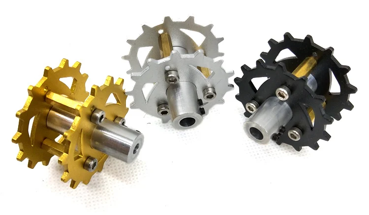 Aluminum Alloy Driving Wheel 4 5 6mm Hole For Motor Shaft Tank tracks ...