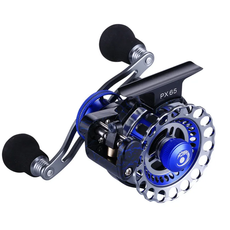 Metal Automatic Cable Fly Fishing Reel Series 65mm Ice Ratio 3.6:1 ...