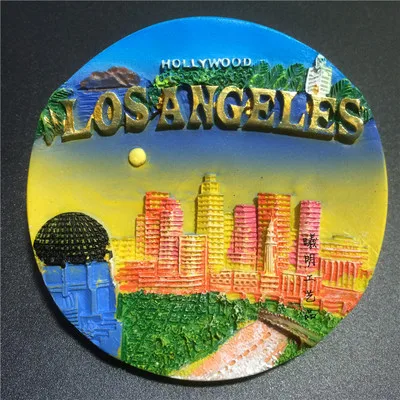 New-York-Los-Angeles-Fridge-Magnets-USA-Tourist-Souvenir-3D-Handmade ...