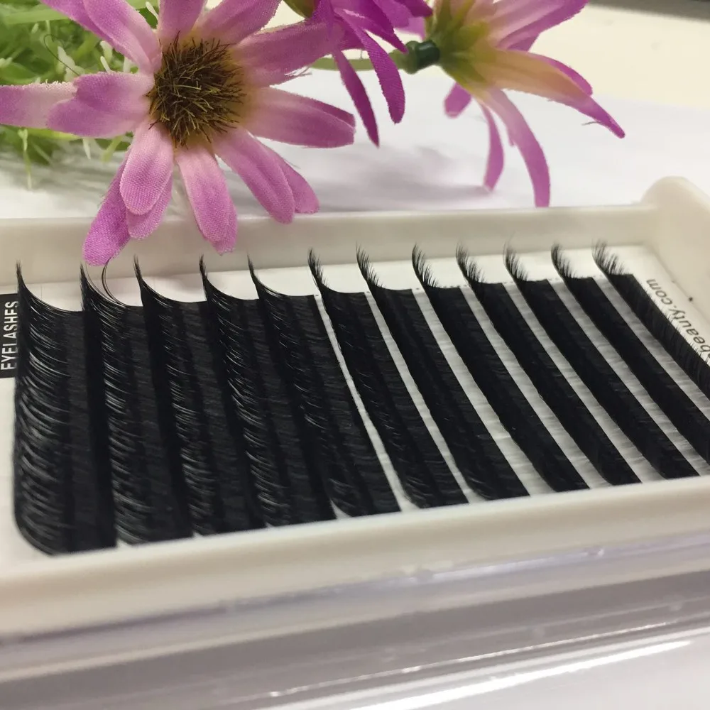 All size 0.07/0.10mm Eyelashes extension bright synthetic mink makeup ...