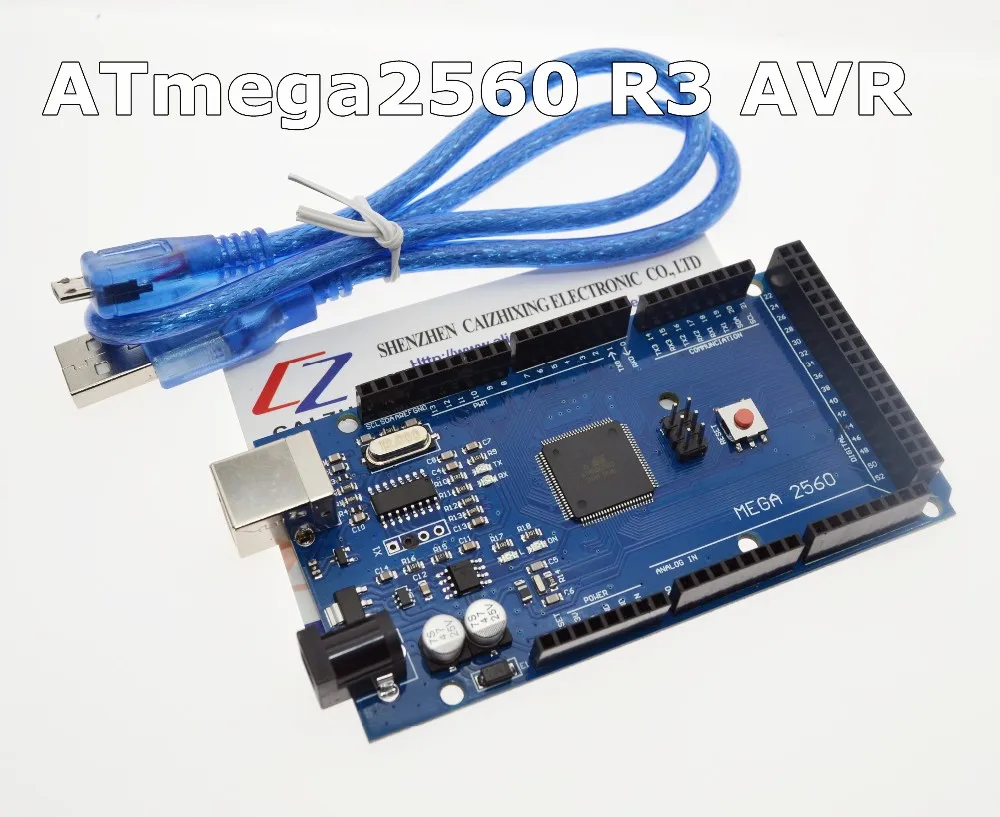 Trasporto-libero-MEGA-2560-R3-ATmega2560-R3-AVR-scheda-USB-Cavo-USB ...
