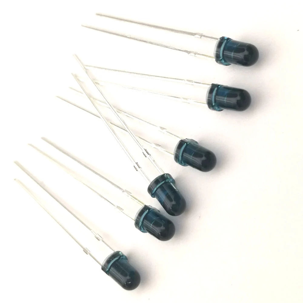 MCIGICM 50pcs LED 3mm 940nm IR Receiving Diode Round Tube Light|ir ...