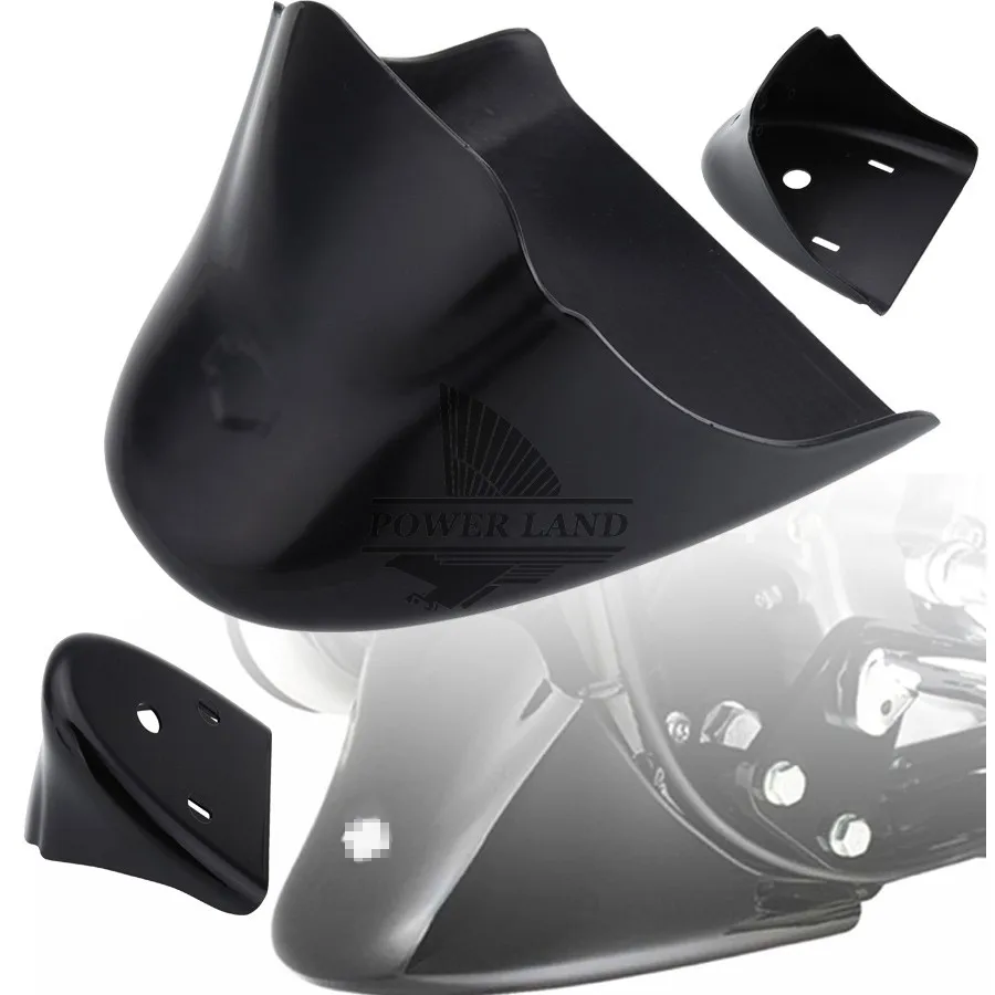 Bright Black Motorcycle Chin Fairing Engine Bottom Mudguard Front ...