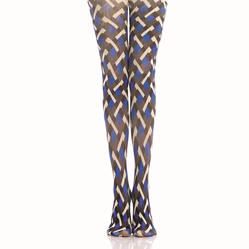 Classic Geometric Print Pantyhose|pantyhose|pantyhose printed - AliExpress