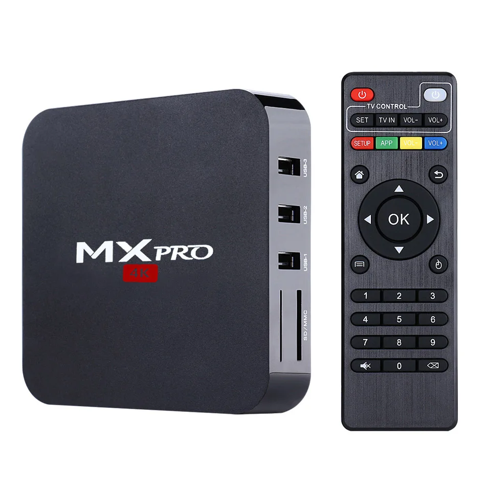 New Android 4.4.2 TV Box MX PRO Amlogic S905 Quad Core 1G/8G Kodi 16.0 ...