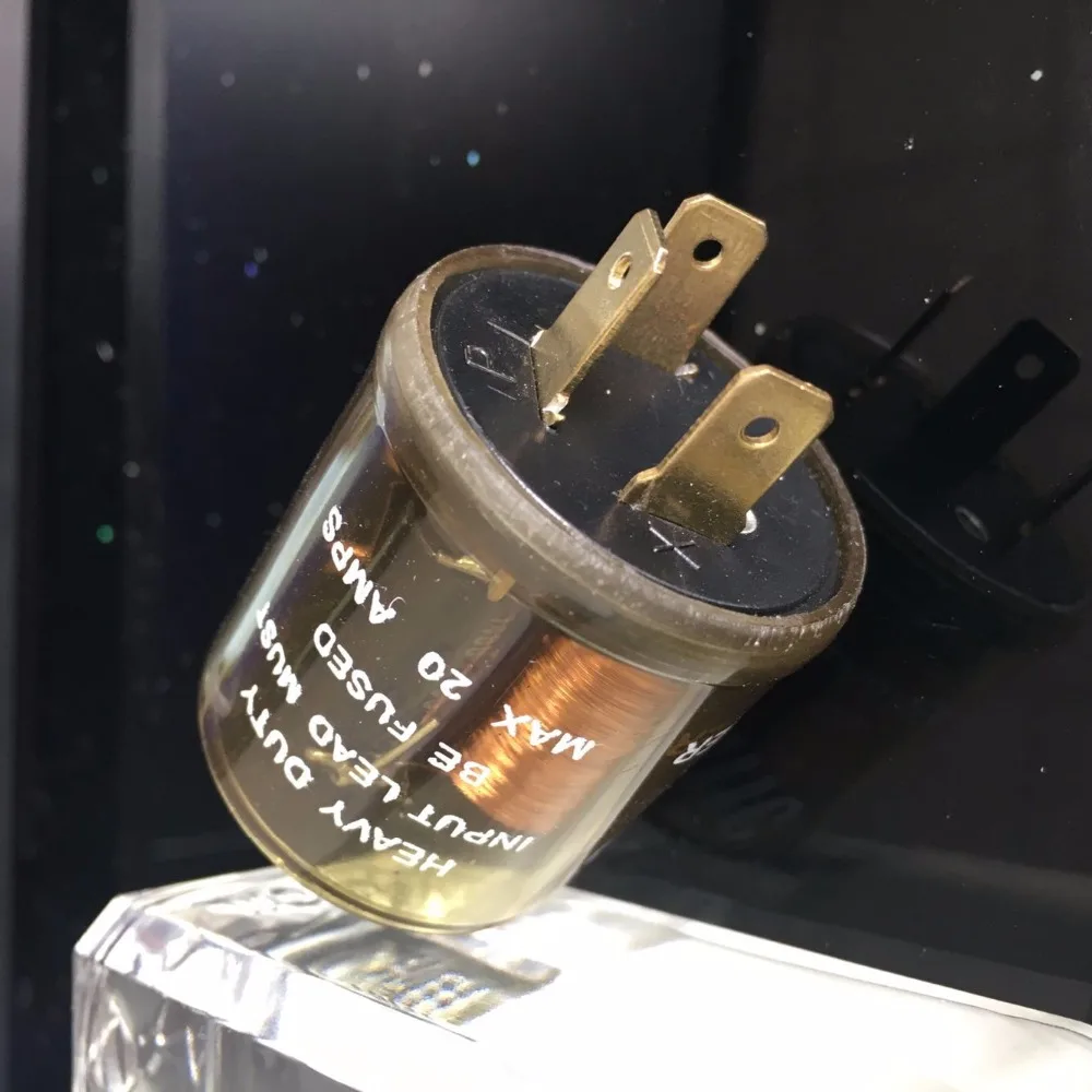 12V 3 Pin Flasher Heavy Duty LED Compatible Electronic Fixed Flasher ...