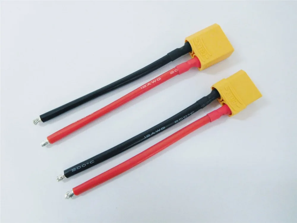 RC Battery Cable XT90 Connector Male Female with 8AWG 10AWG 12AWG ...