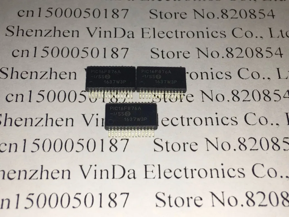 10pcs/lot PIC16F876A I/SS PIC16F876 PIC16F876A 16F876A 16F876 SSOP28 ...