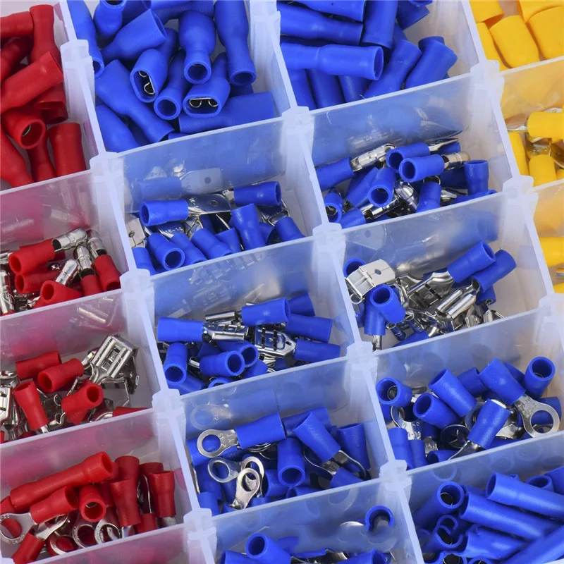 SHIERAK 480pcs/Set Splice Boxed Terminal Block Insulated Terminals ...